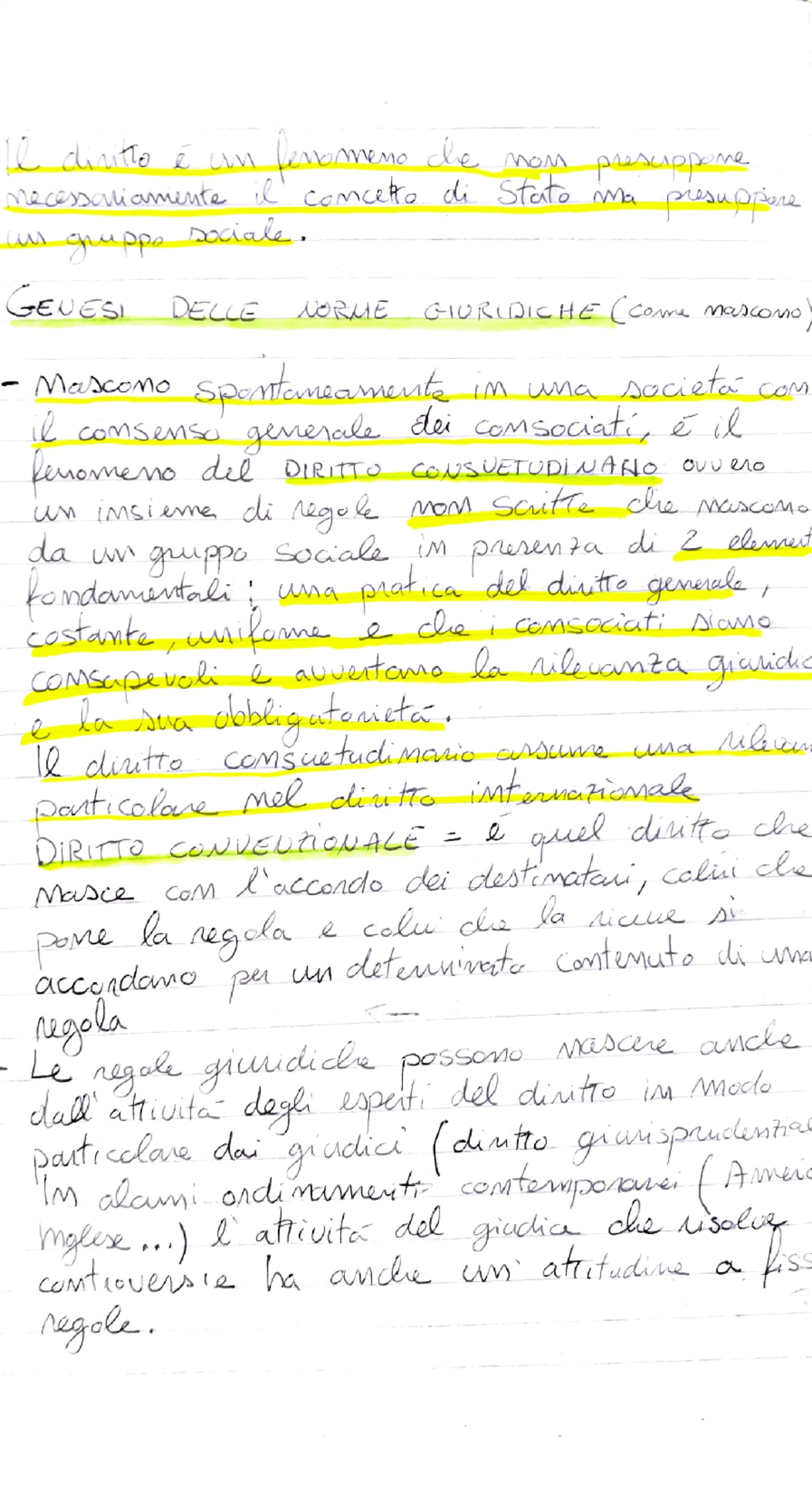 Genesi Delle Norme Giuridiche Docsity