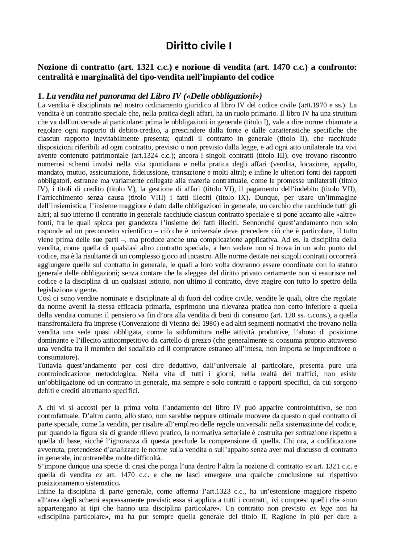 Appunti Diritto Civile Docsity