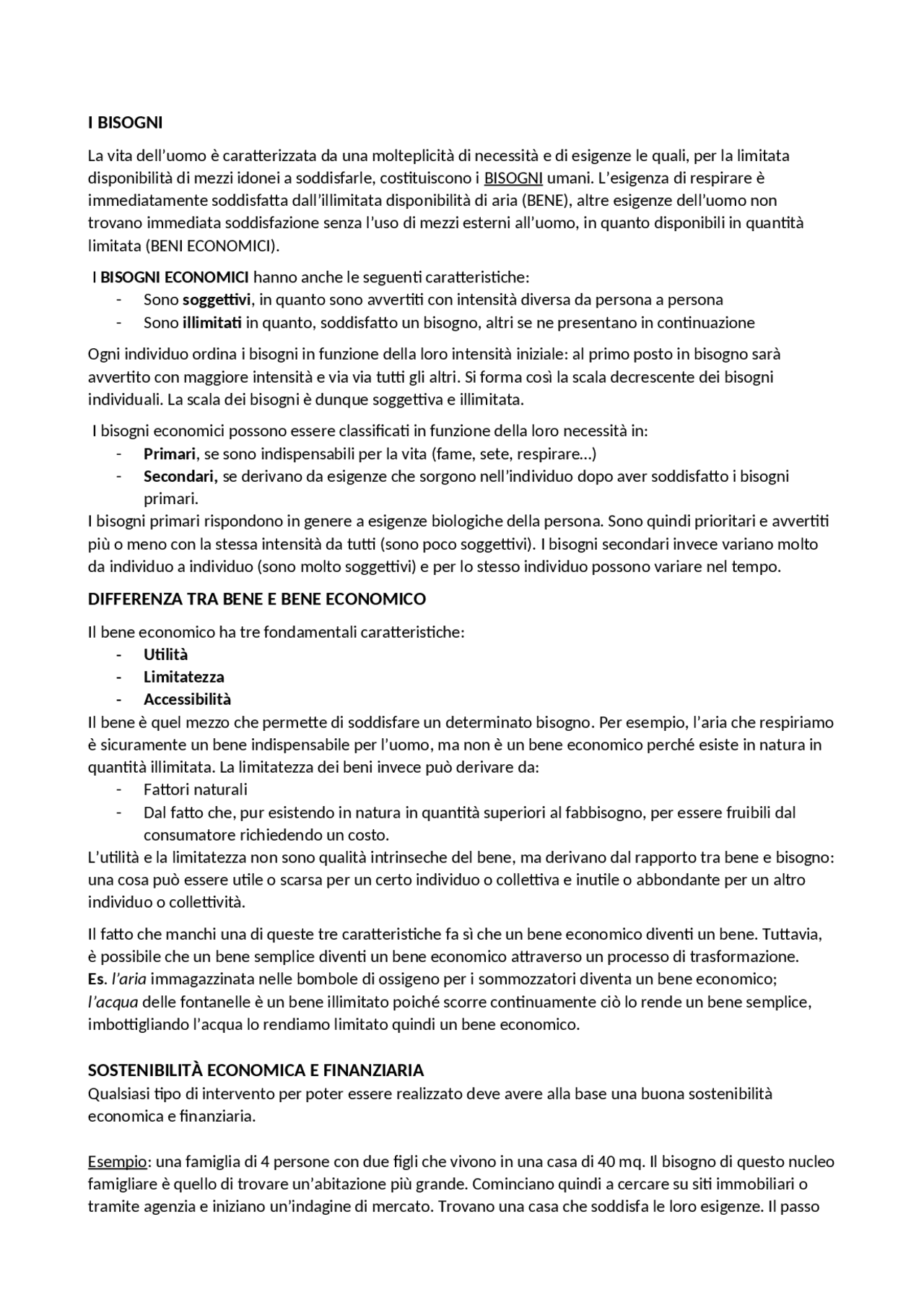 Estimo Prof Orazio Campo Docsity