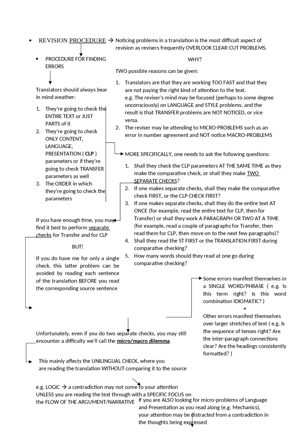 Editing And Revision - Mossop ; capitolo 12 - Docsity