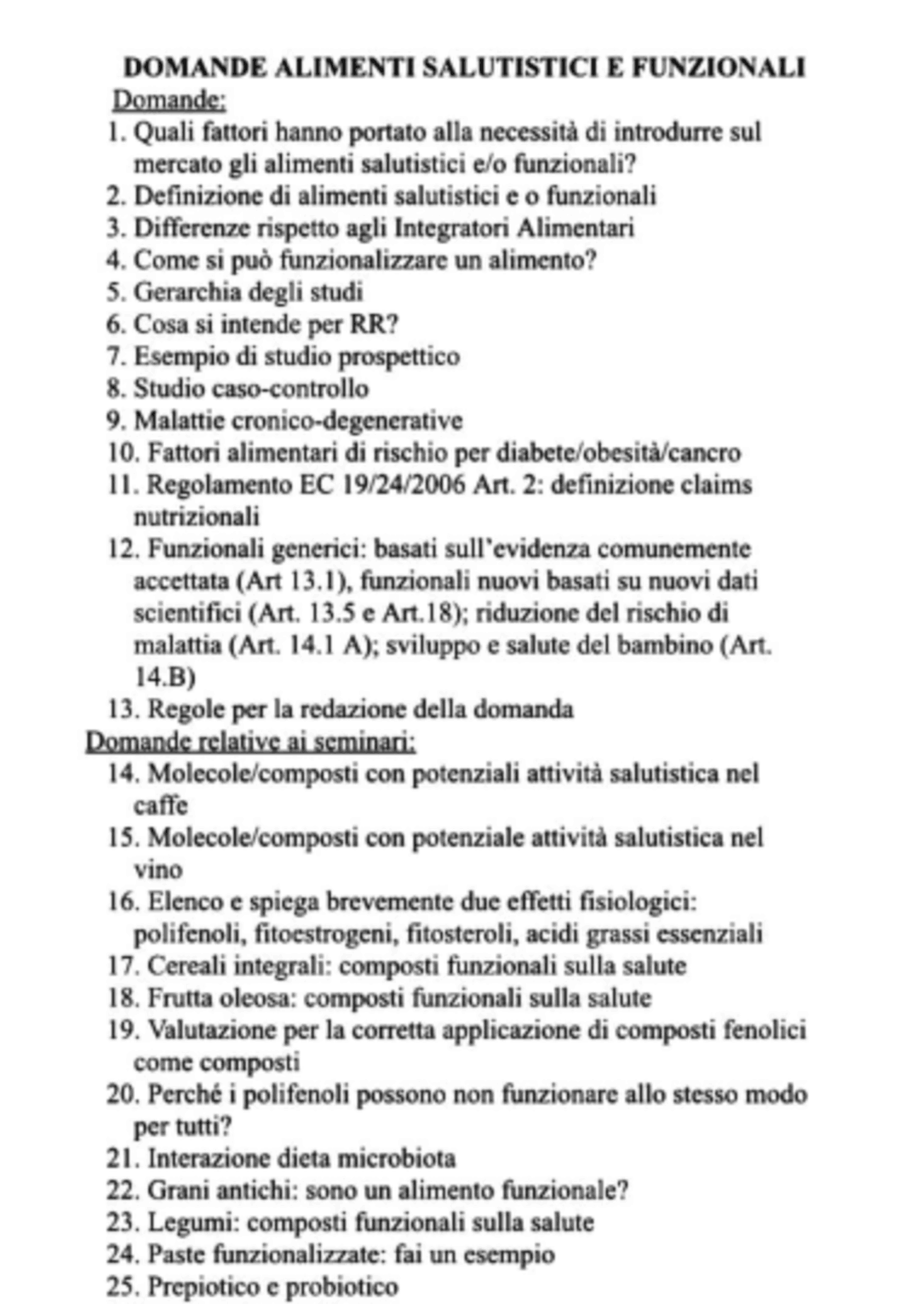 Alimenti Salutistici E Funzionali Unipr Appunti Di Scienze Degli