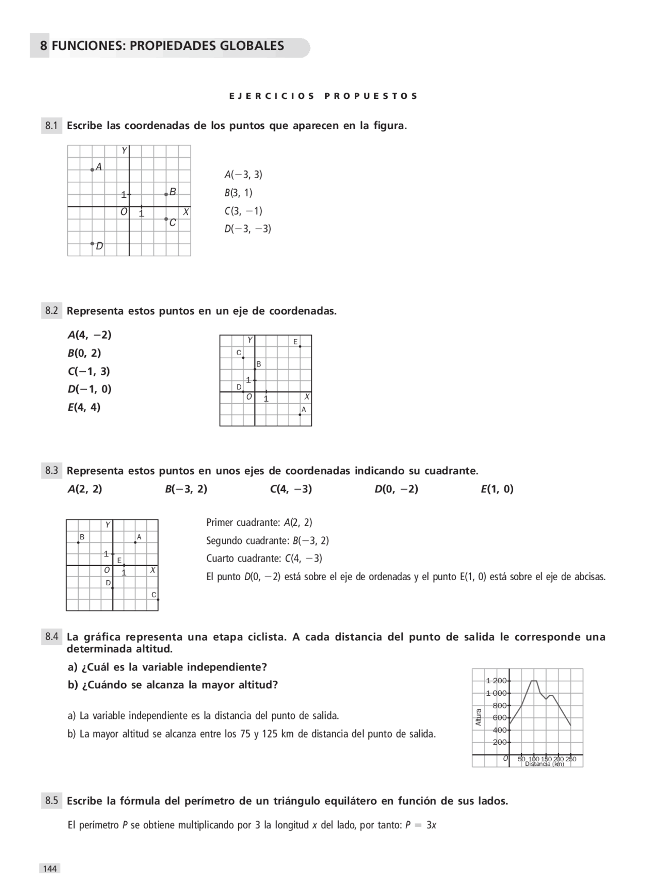 FUNCIONES PARA 3º ESO EJERCICIOS - Docsity