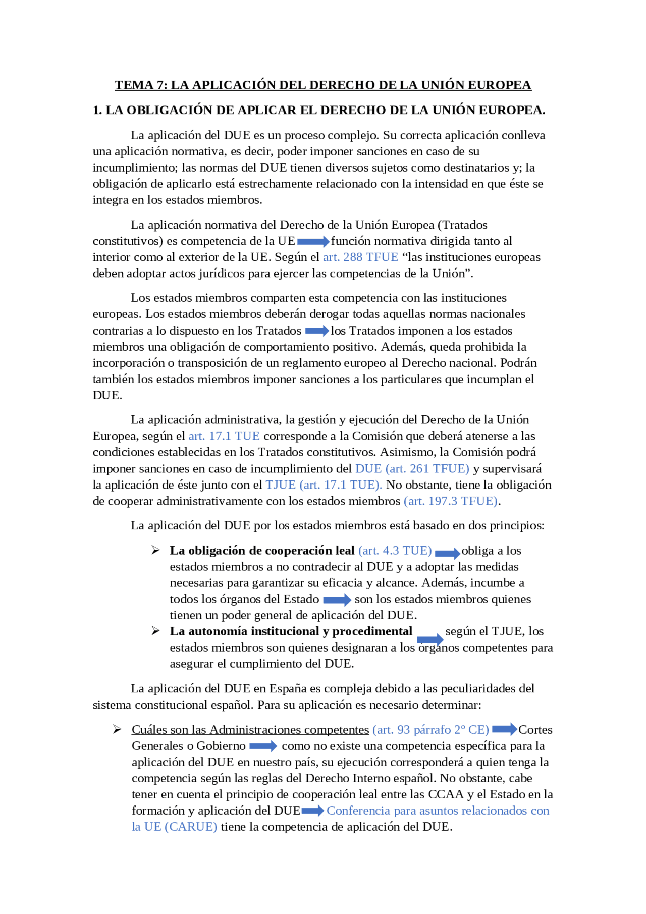Resumen del Tema 7 IJUE - Docsity