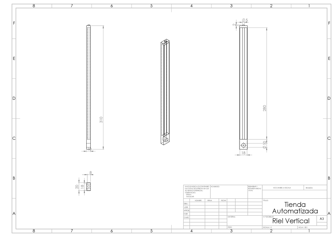 Riel vertical para robot cartesiano - Docsity