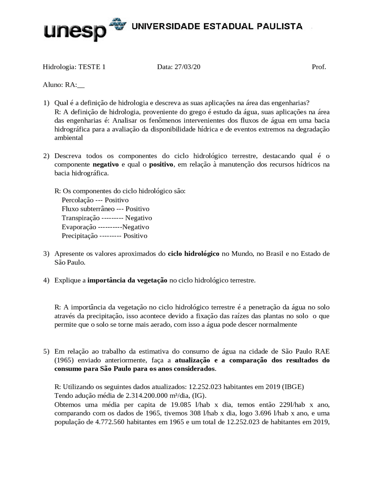 Hidrologia Aplicada A Engenharia Ambiental Módulo 2 Docsity