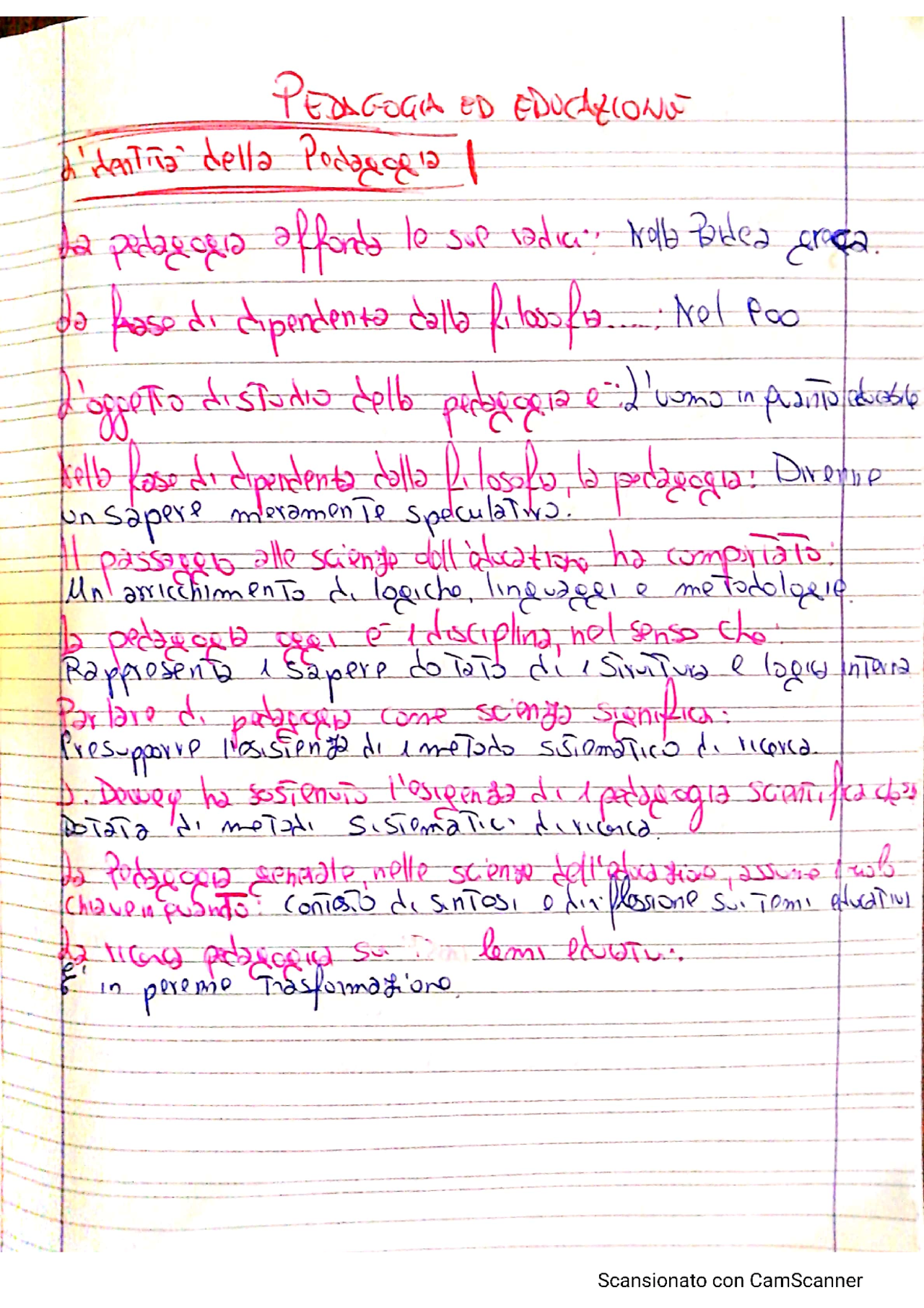 Domande E Risposte Di Pedagogia Generale Docsity