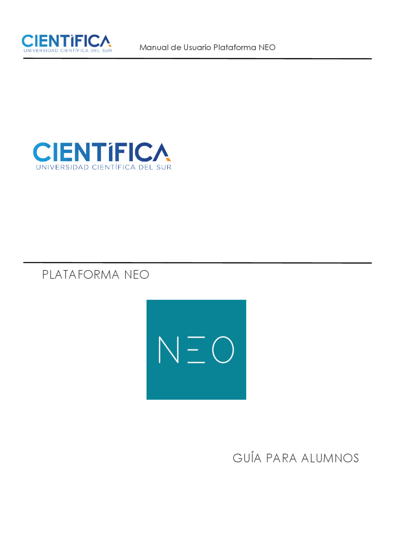 Manual Plataforma Neo Manuais Projetos Pesquisas De Informática
