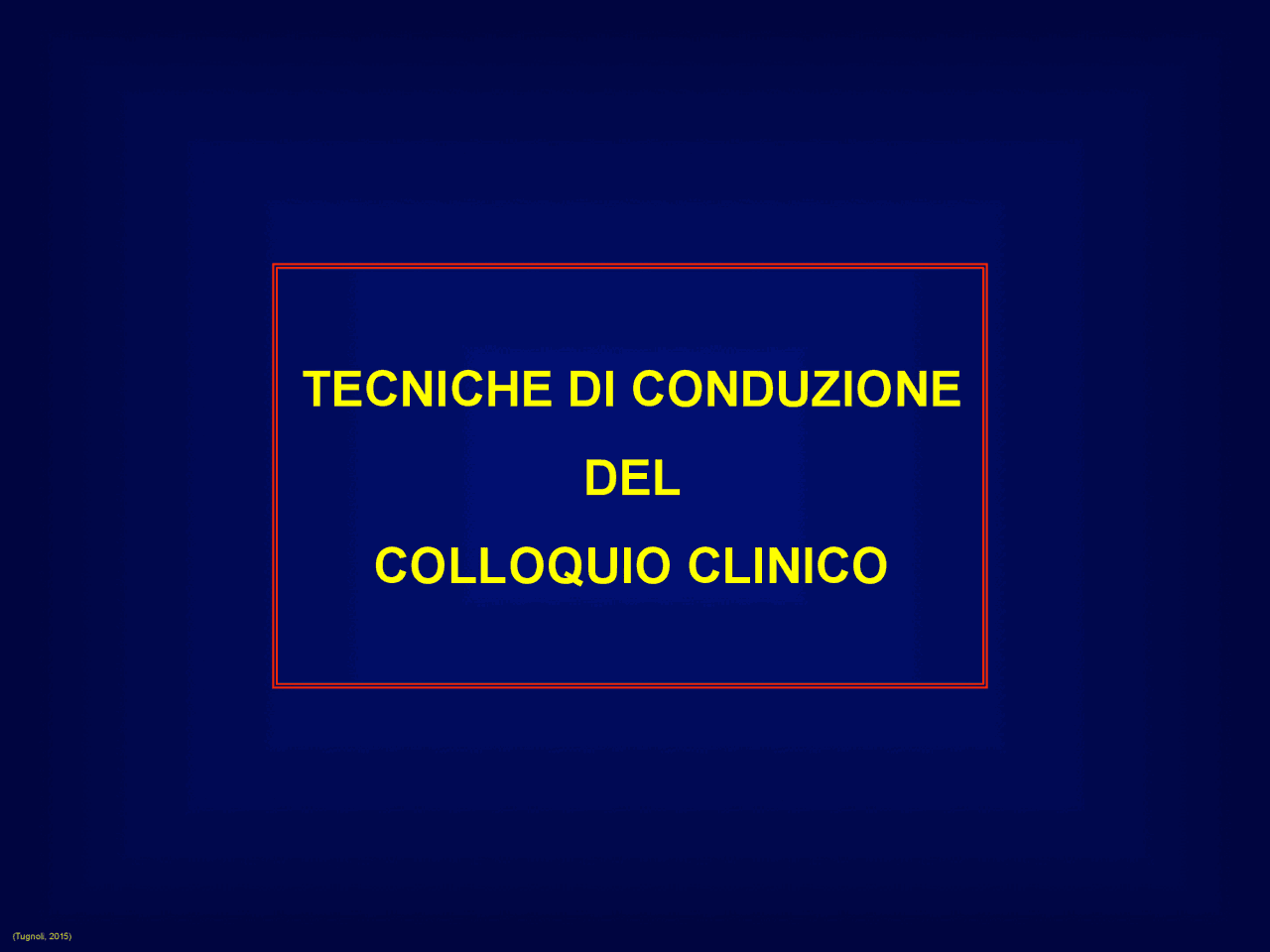 Tecniche Di Conduzione Del Colloquio Docsity