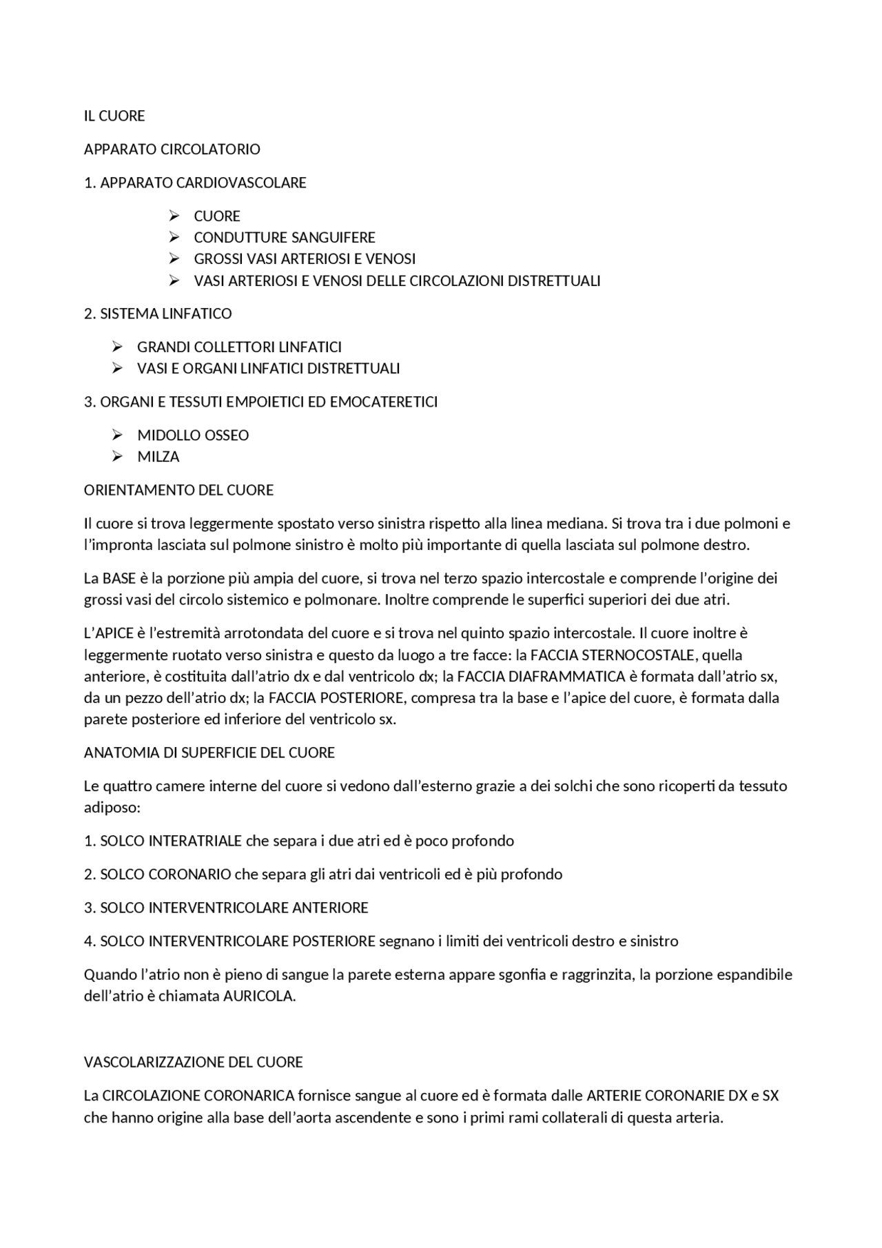 Riassunto Libro Di Anatomia Docsity
