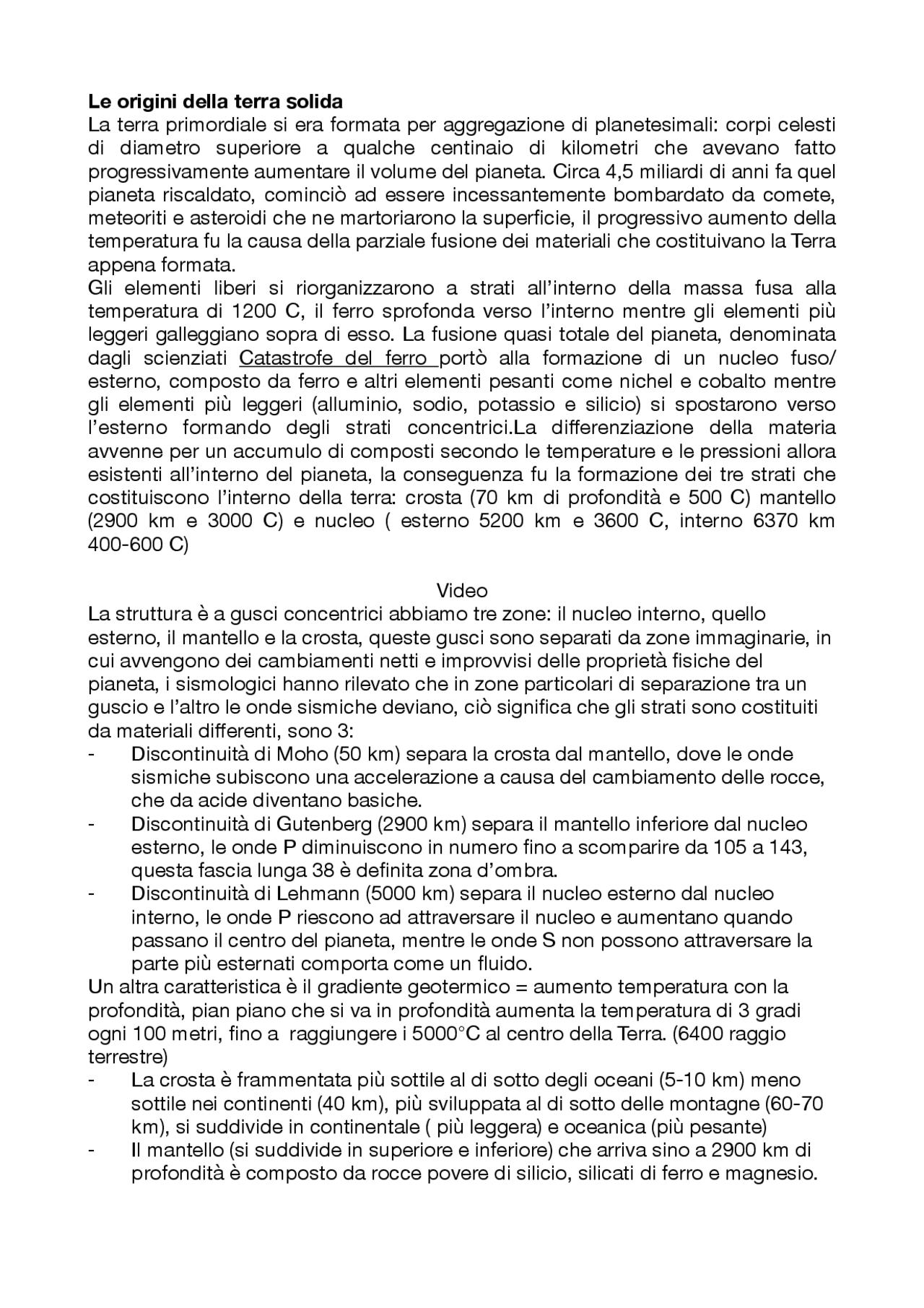 Scienze Della Terra 5 Anno Docsity