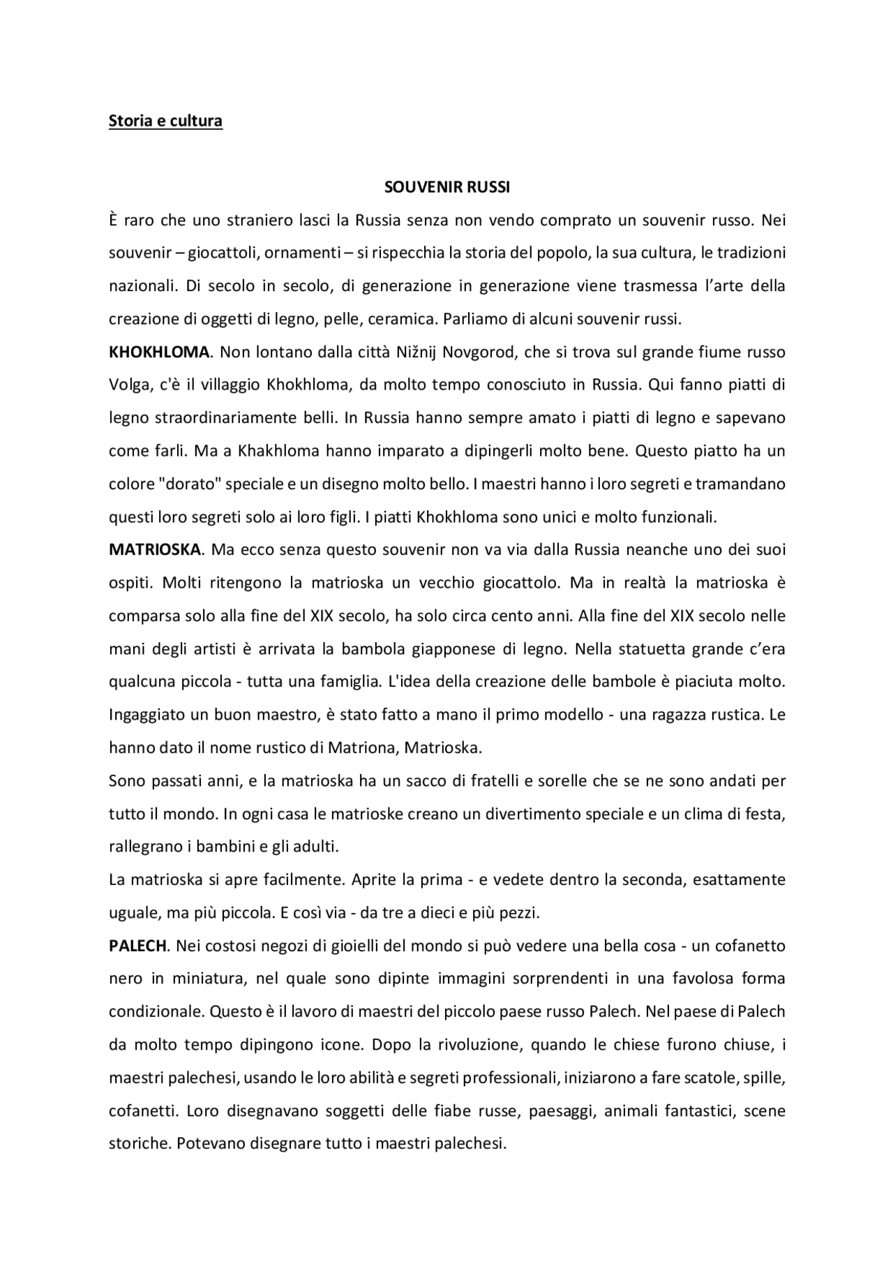 Traduzione Testi Lingua Russa 2 Docsity