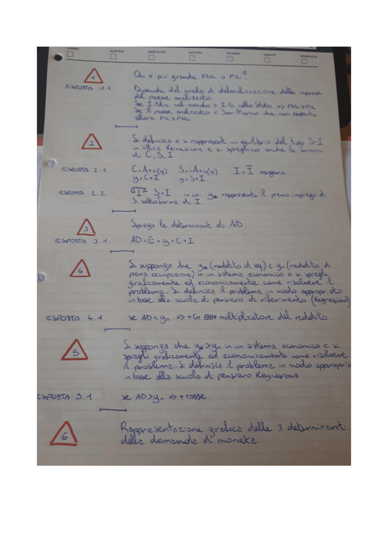 Domande E Risposte Per Lesame Di Macro Economia Docsity