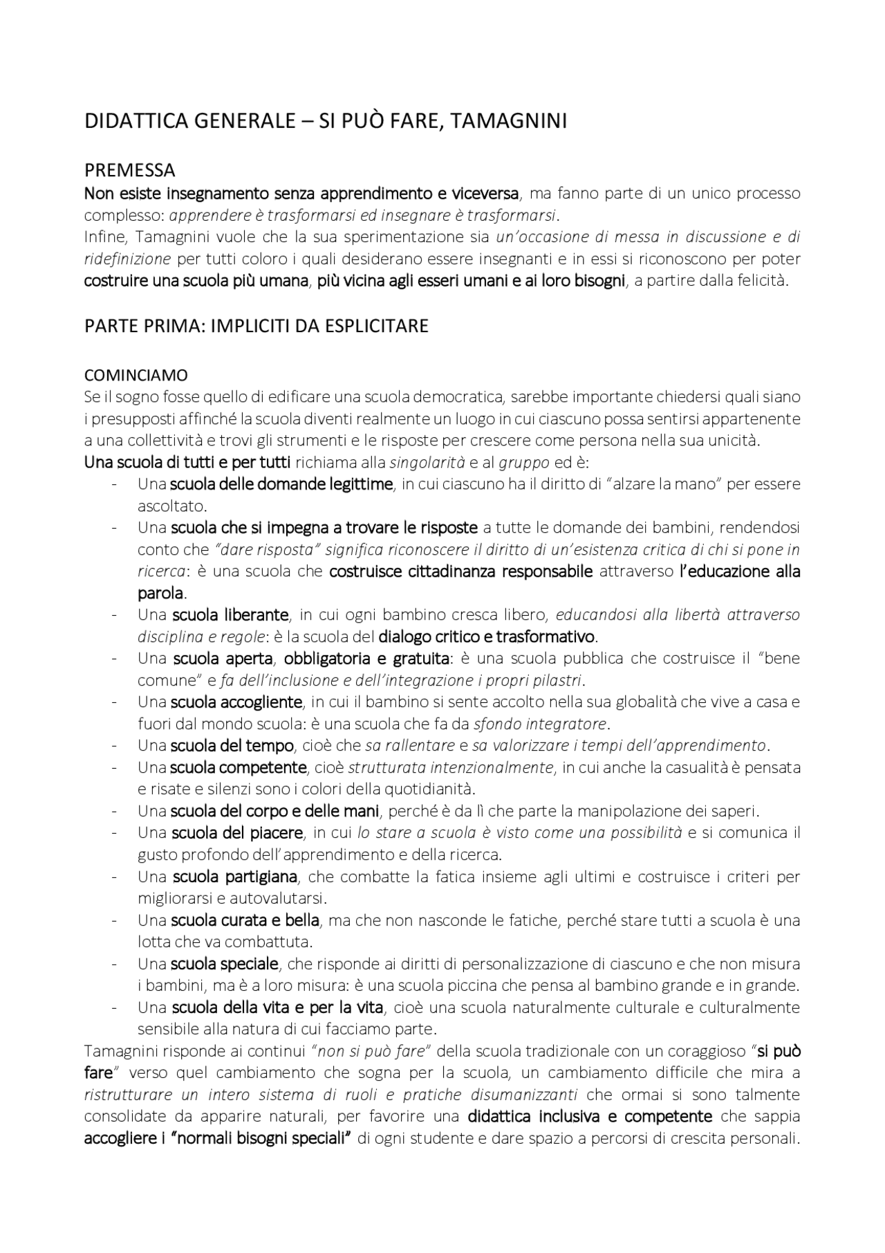 Si Può Fare Davide Tamagnini Docsity