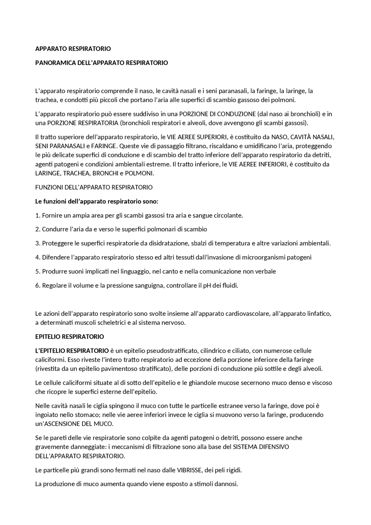 Riassunto Libro Di Anatomia Docsity