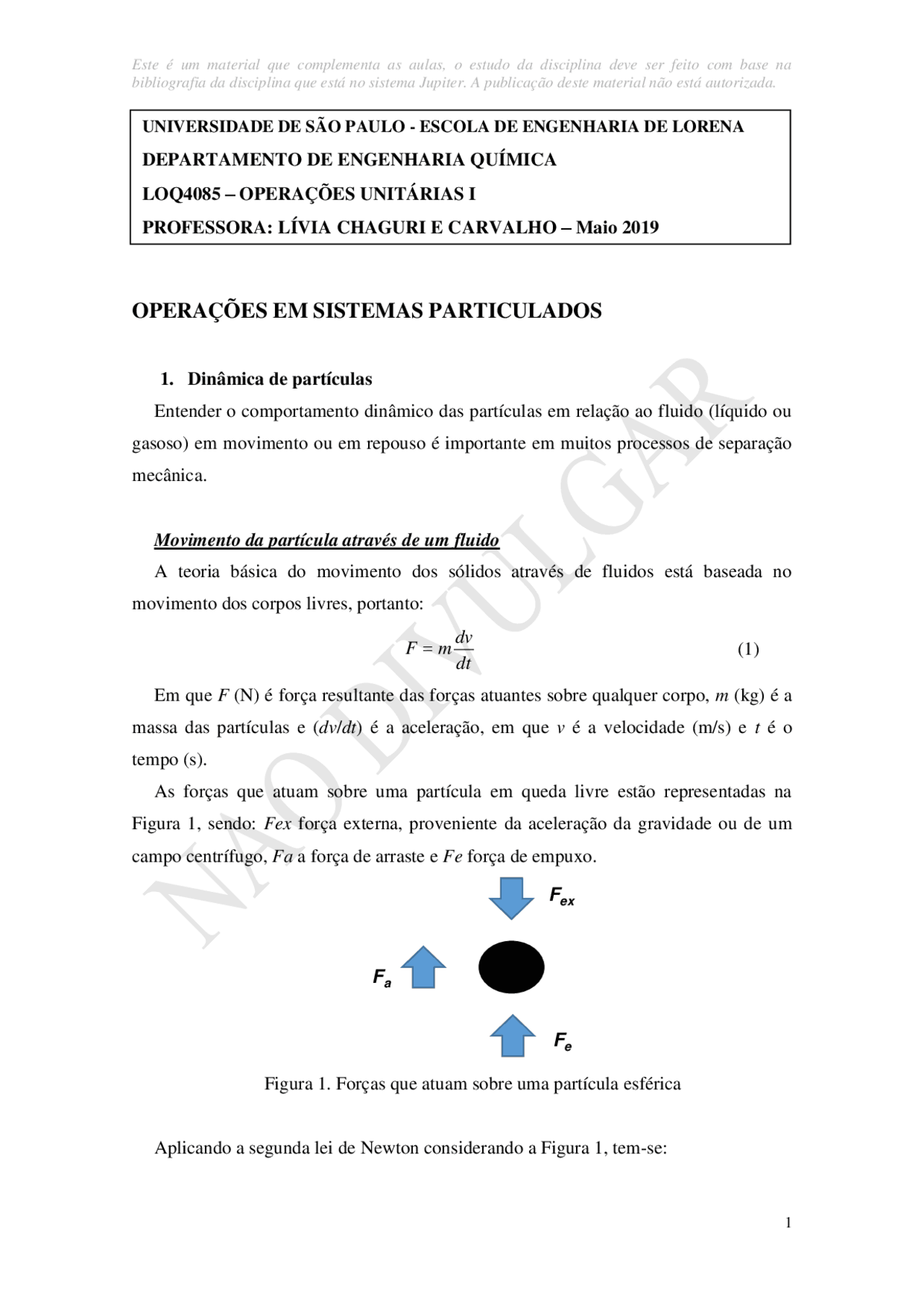Dinâmica Das Partículas Docsity