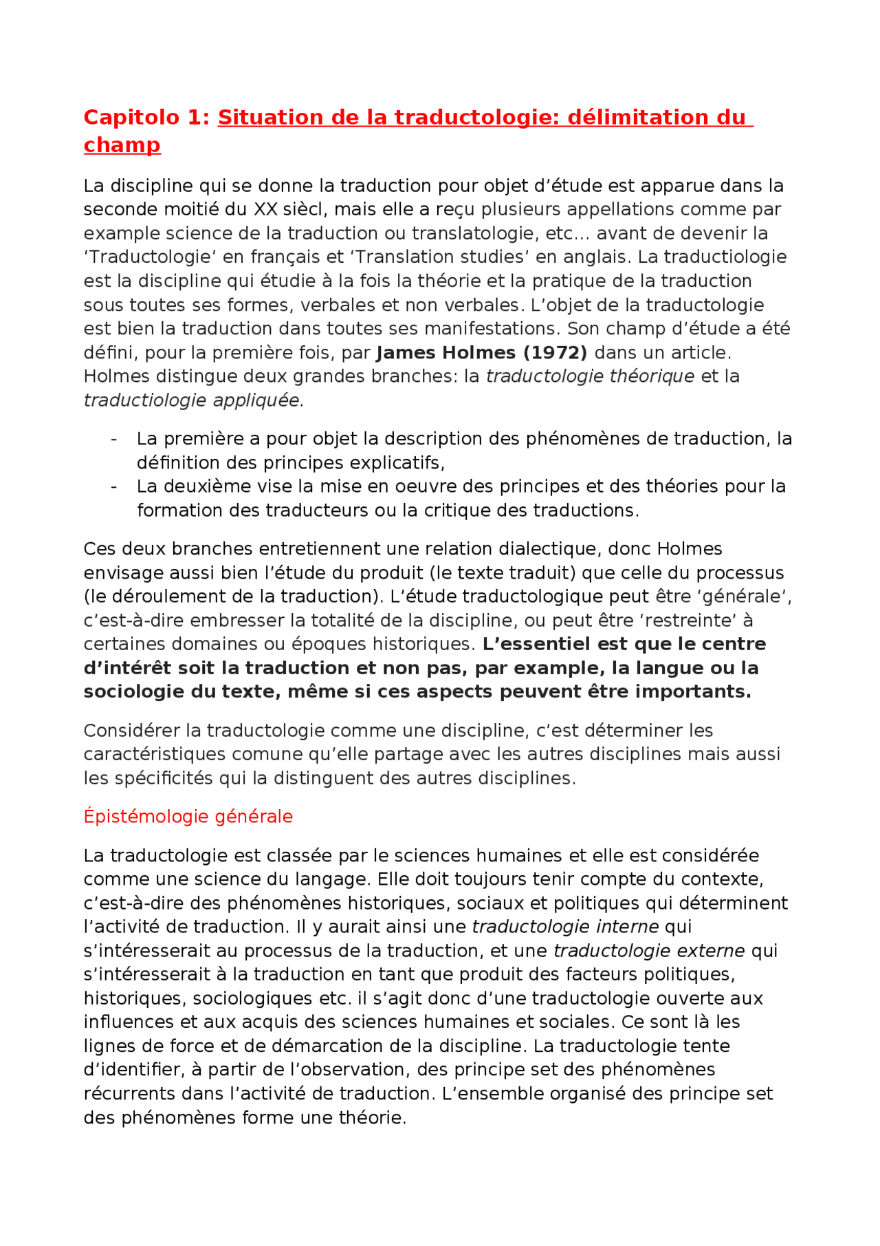 Introduction à La Traductologie Mathieu Guidèere Docsity