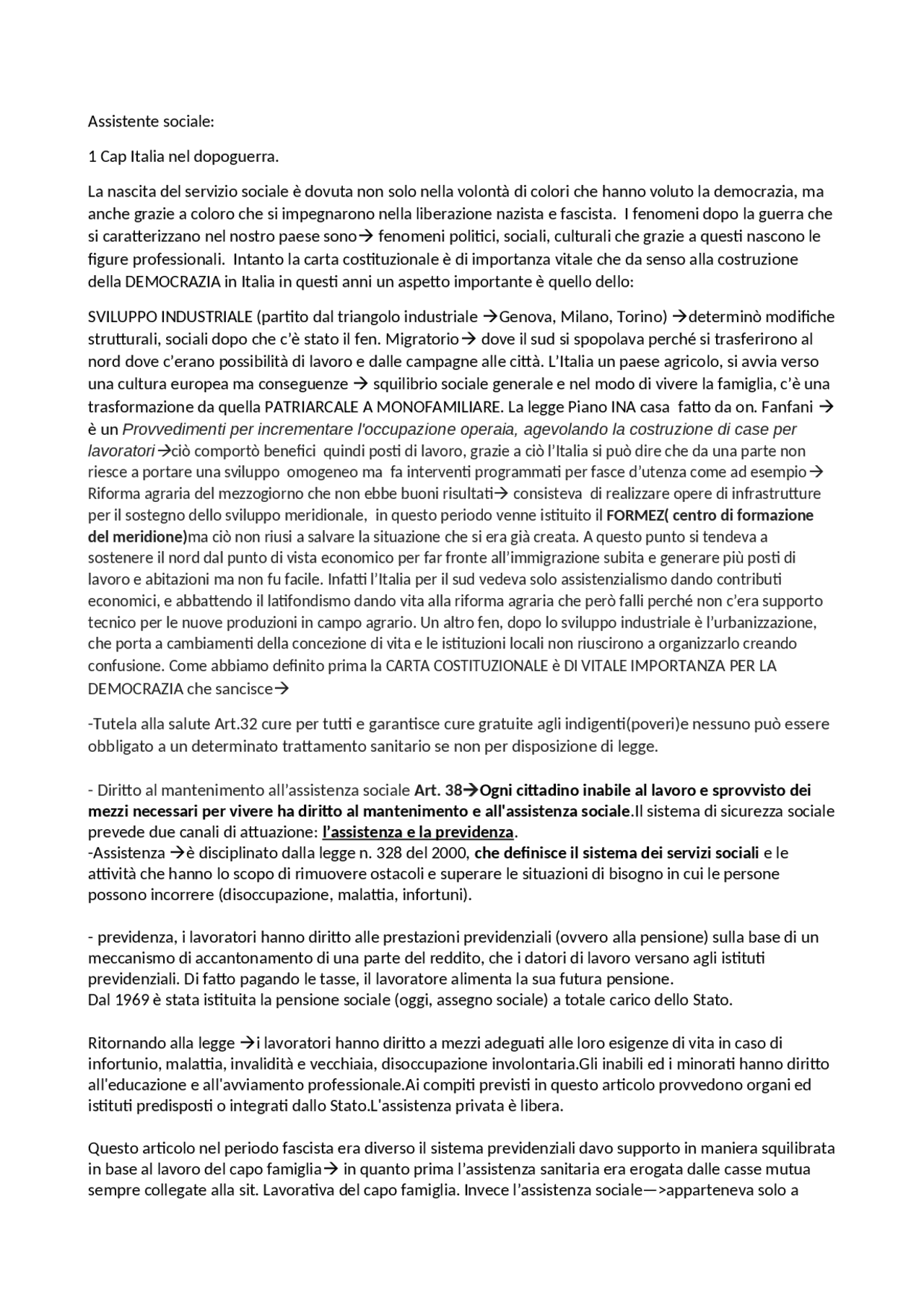 Manuale Servizio Sociale Bartolomei Passera Docsity