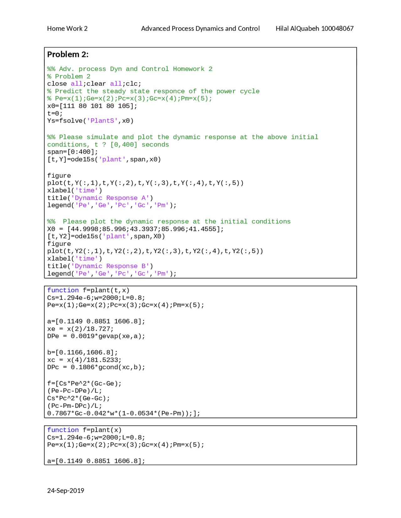 Solution To Dynamic Assignment Docsity
