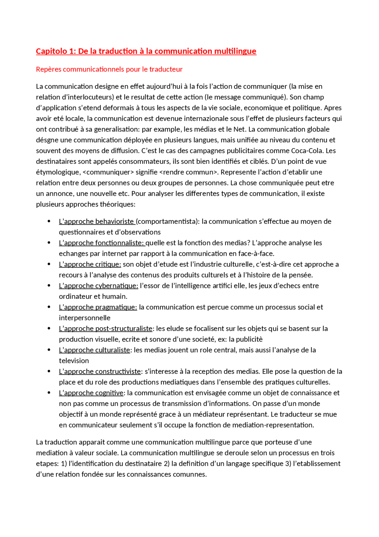 La Communication Multilangue Mathieu Guidère Docsity