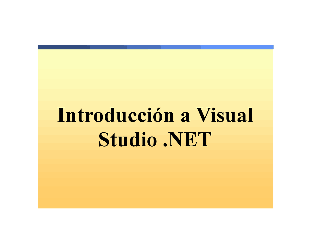 INTRODUCCION A VISUAL NET | Notes de Informatique | Docsity