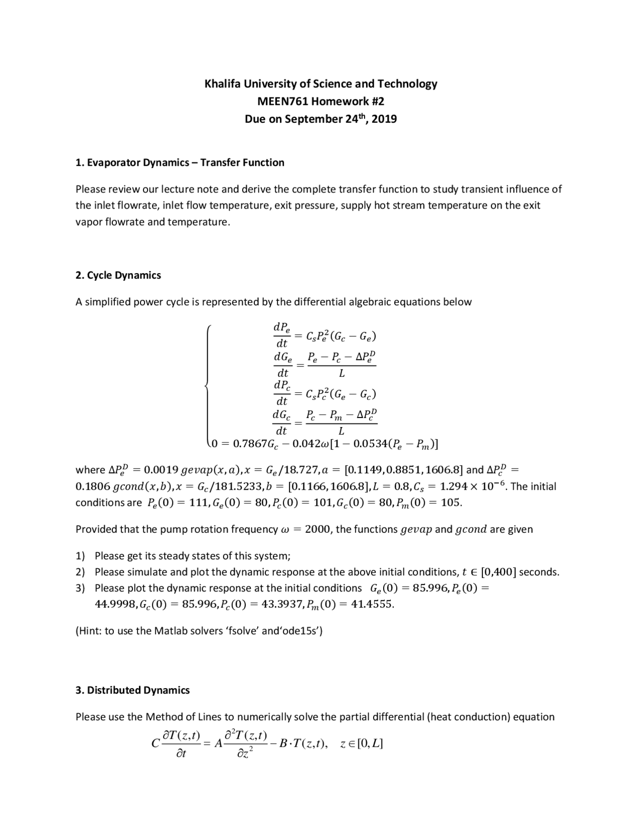 Dynamic And Statics Of A System Docsity