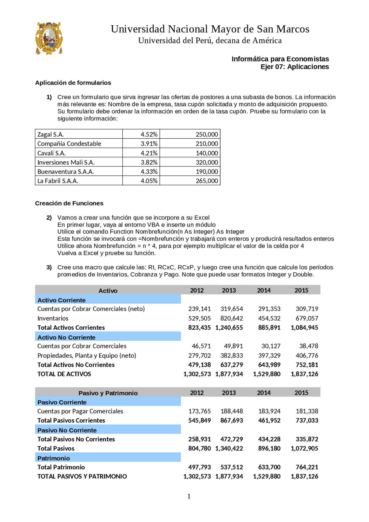 Ejer 07 VBA Aplicaciones (1 - Docsity