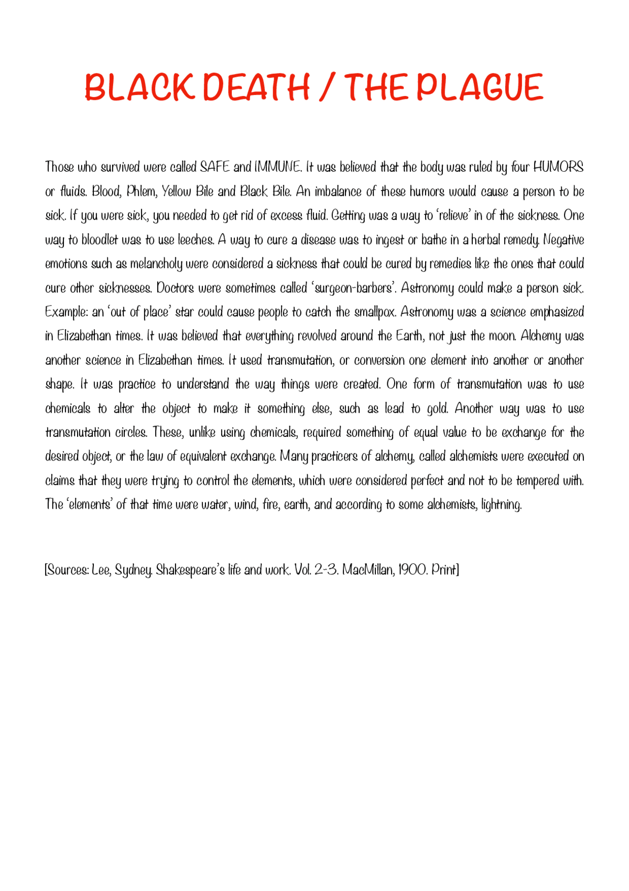 Black Death, The Plague - Docsity