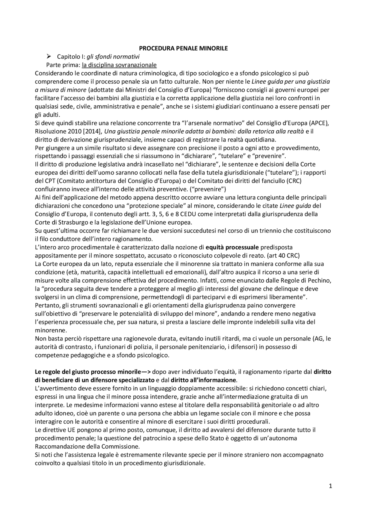Procedura Penale Minorile Docsity