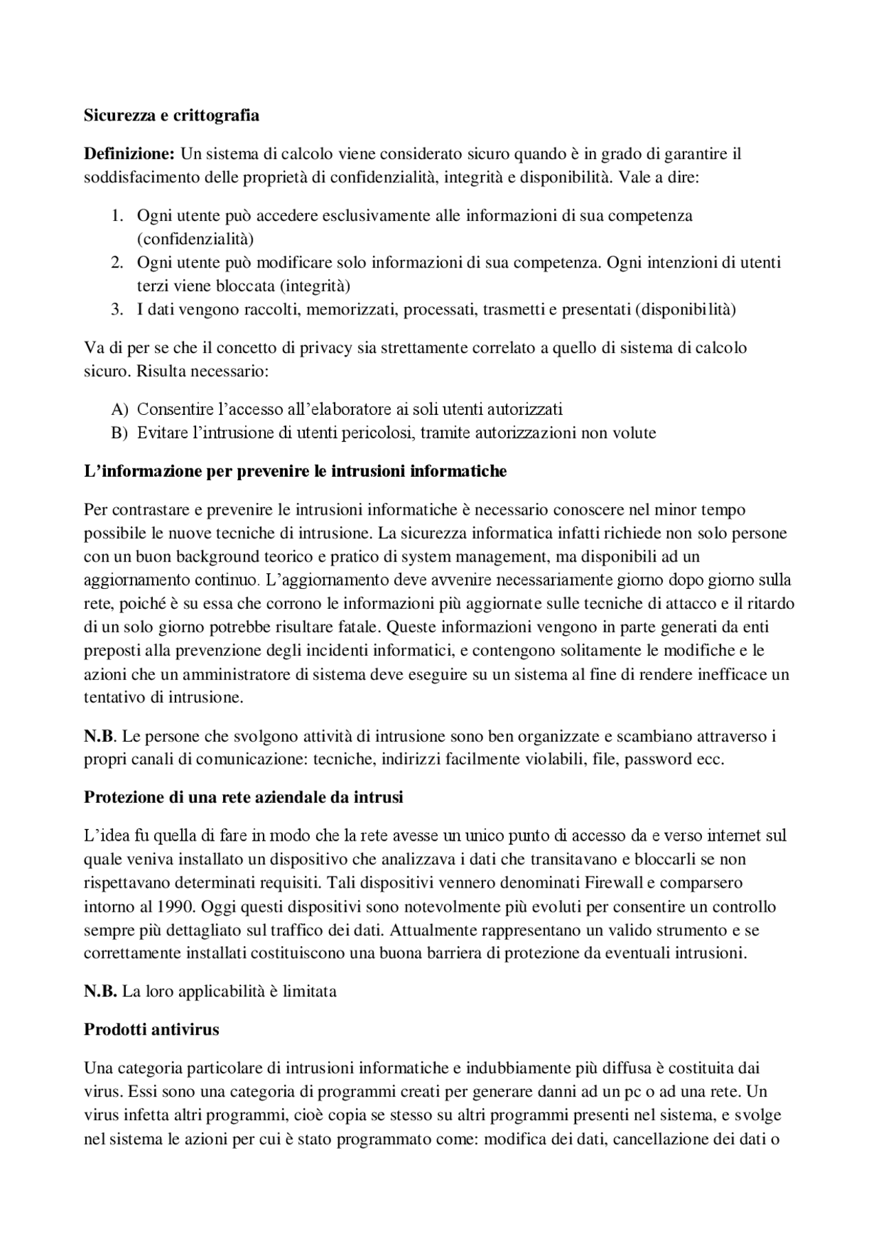 Sicurezza Internet E Sicurezza Informatica Docsity