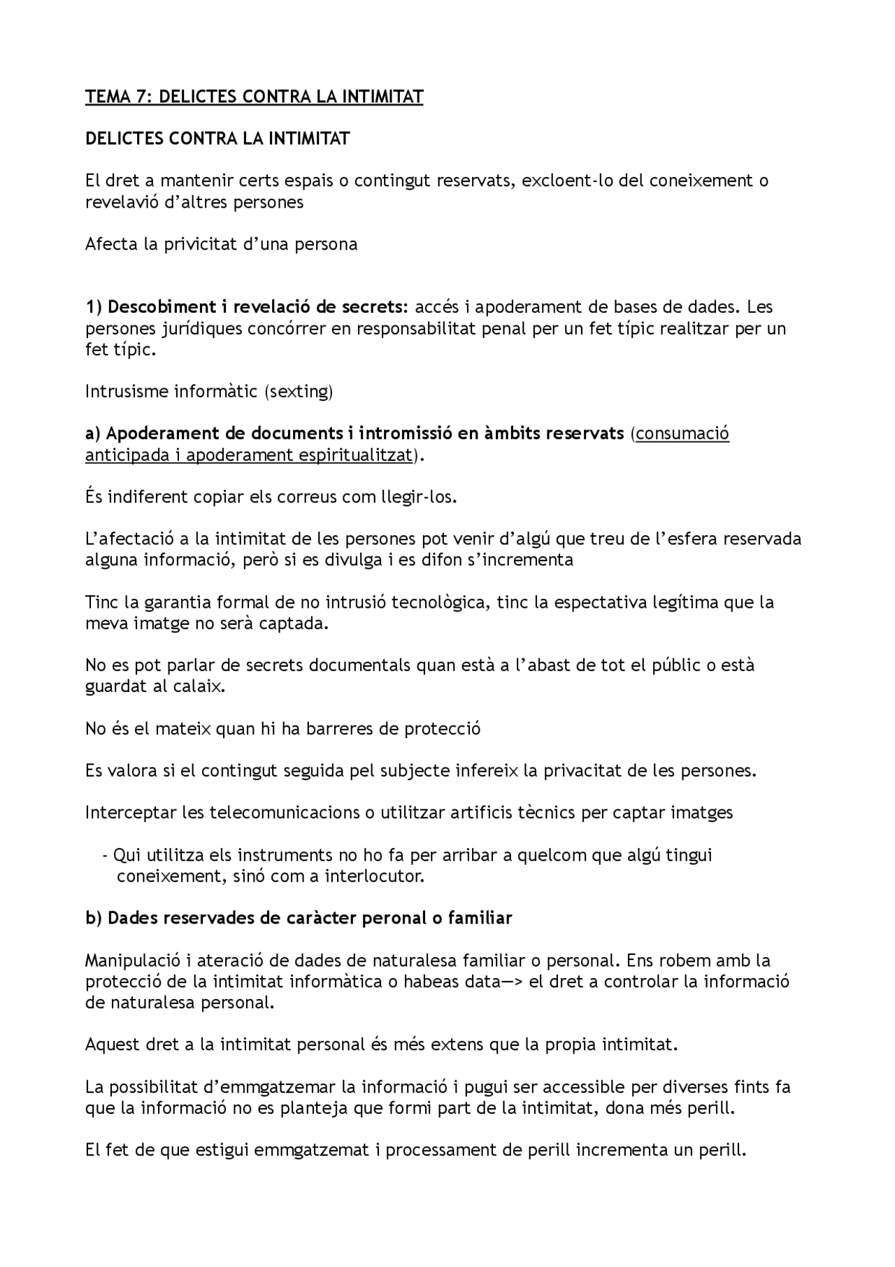 Derecho Penal Especial Docsity