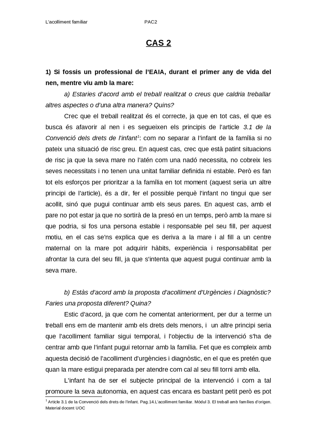 AdopciÓ I Acolliment Familiar Pac 2 Docsity