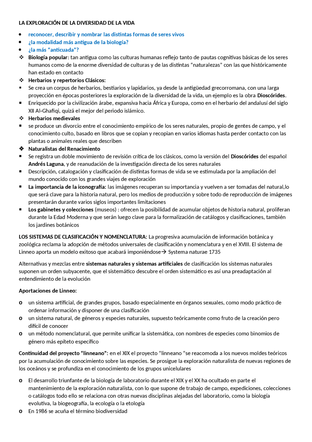 Historia De La Biologia T4 Apuntes De Biología Evolutiva Docsity