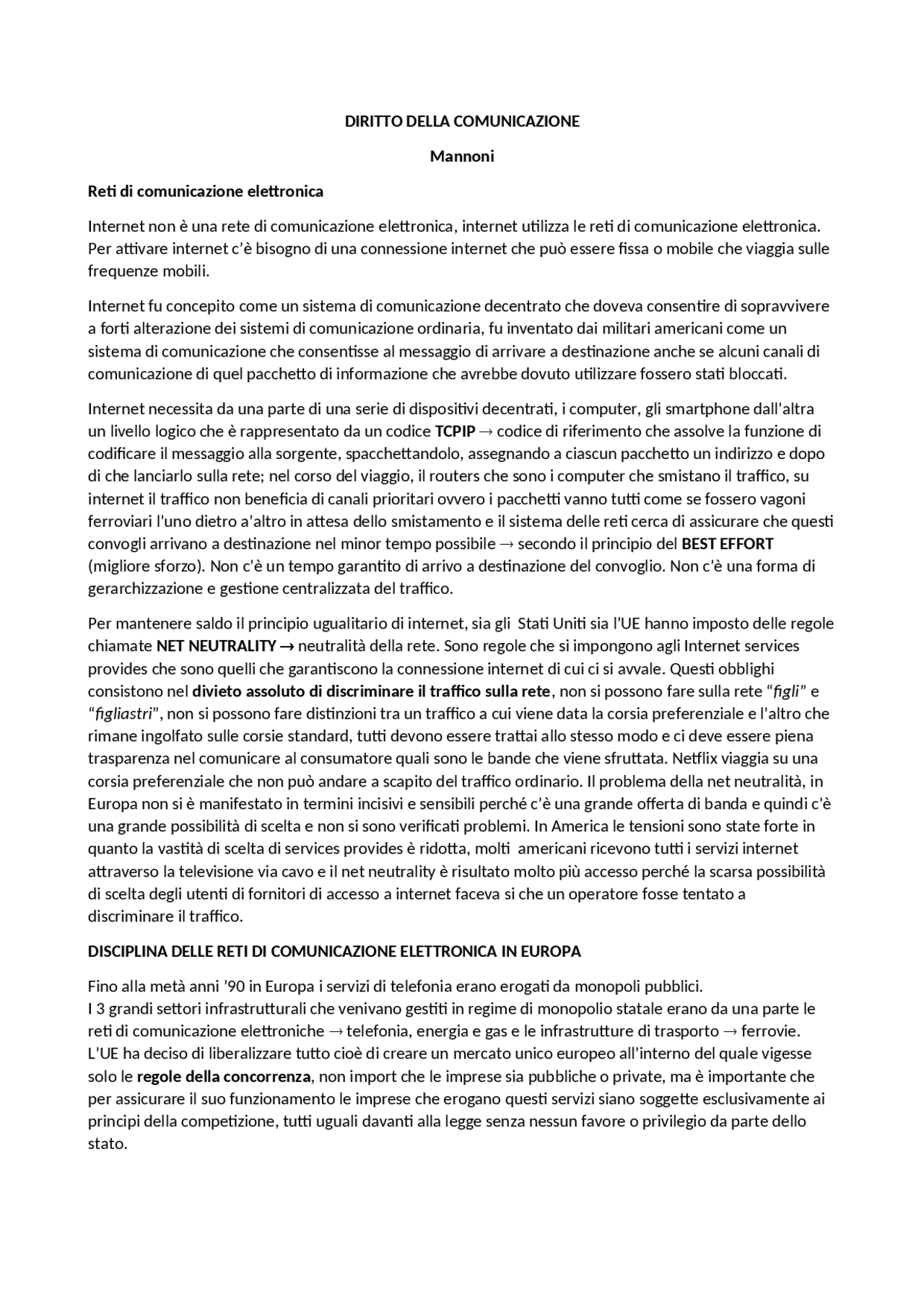 Diritto Appunti Lezioni Docsity