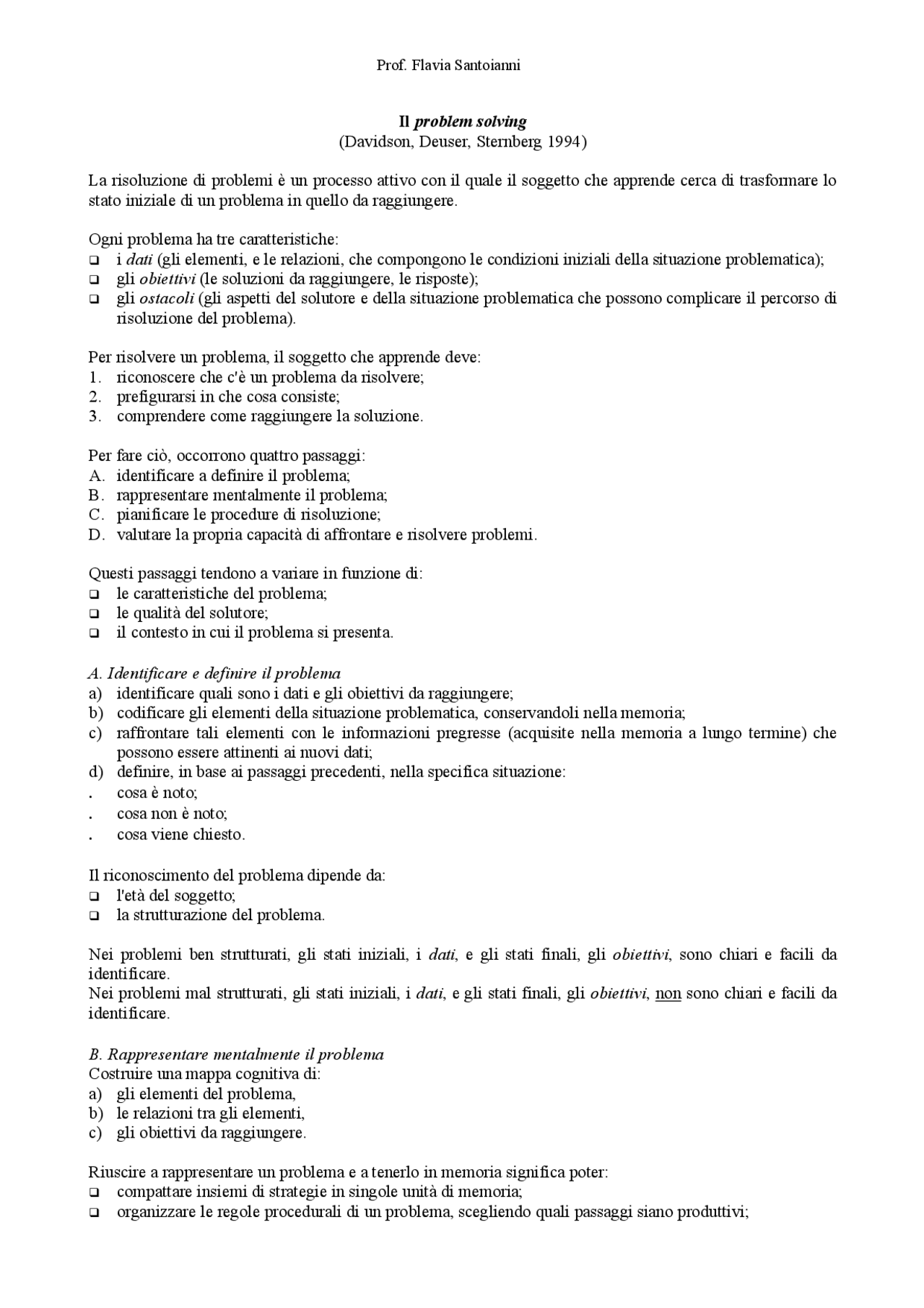 Pedagogia Sperimentale Docsity