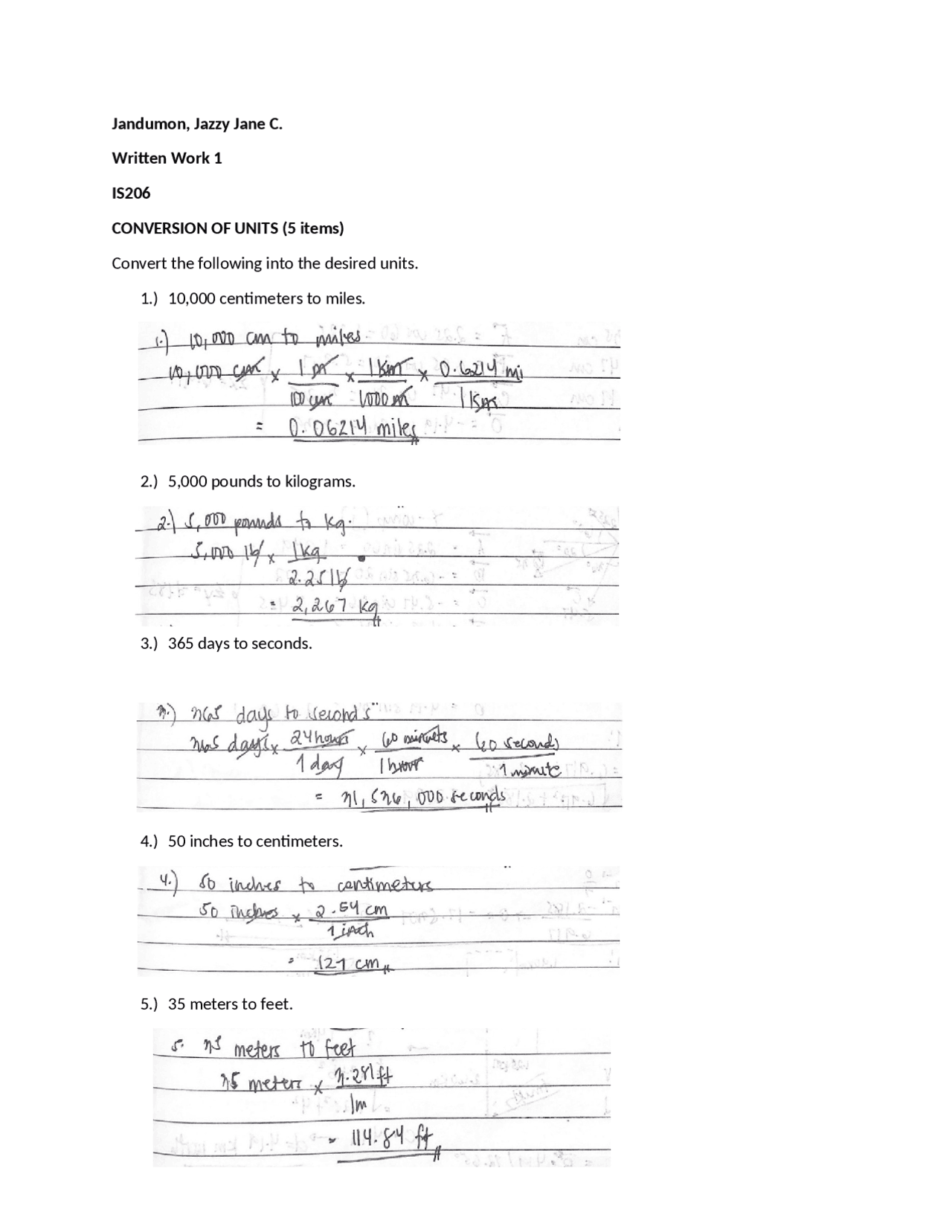 Problem Solved In Physics Docsity
