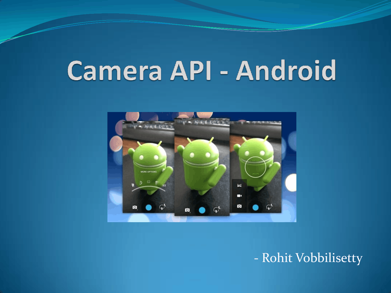 Camera application programming interface - Docsity