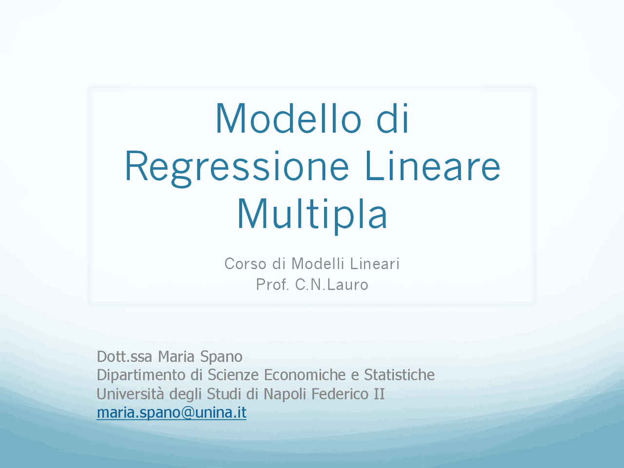 Stratistica E Analisi Delle Serie Storiche 1 Docsity
