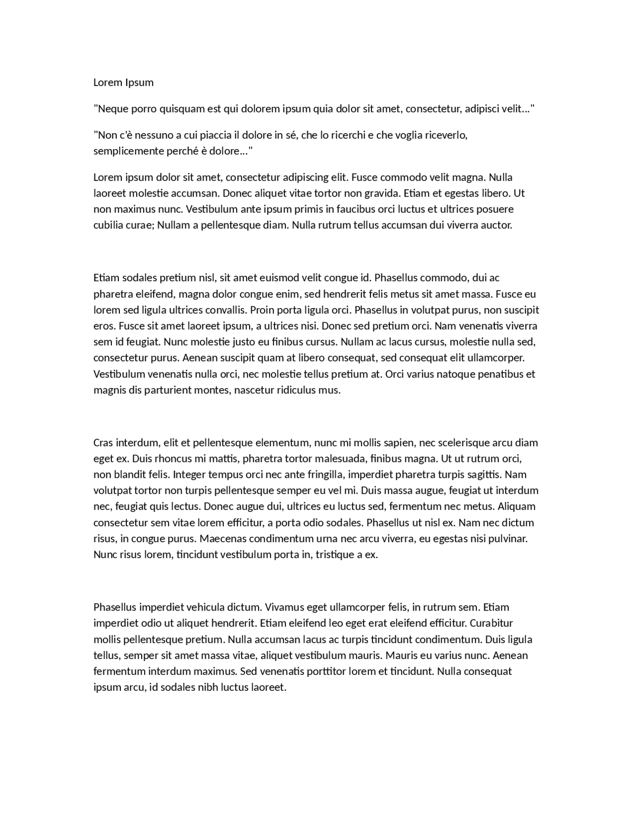 Template lorem ipsum - Docsity