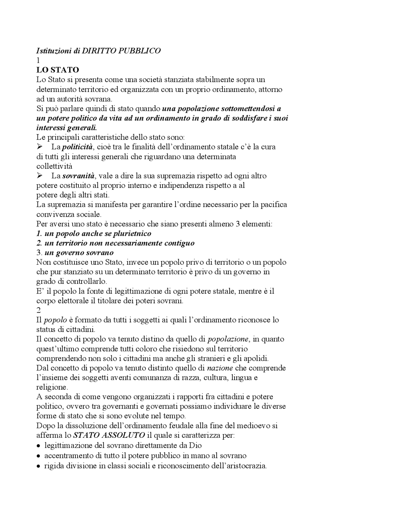 Appunti Diritto Pubblico 2 Docsity
