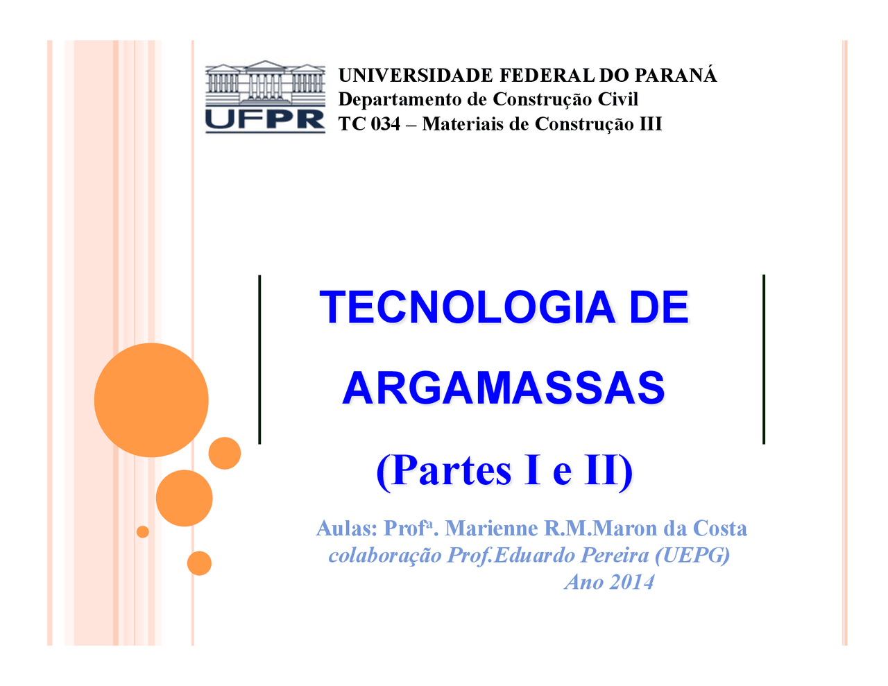 Argamassas E Suas Tecnologias Docsity