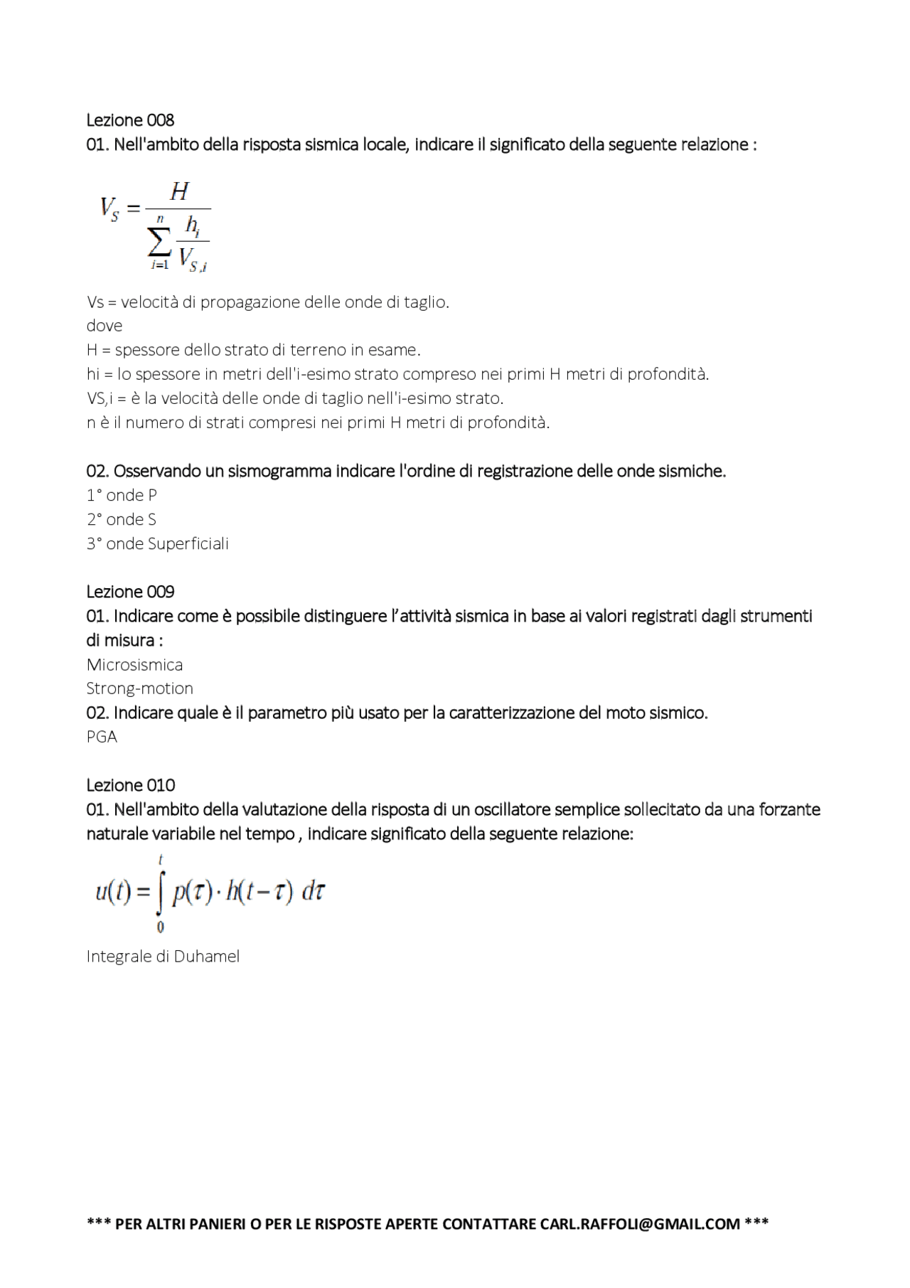 Paniere Complementi di Progetto di Strutture - Comodini F. | Panieri di Teoria E Progetto Di ...