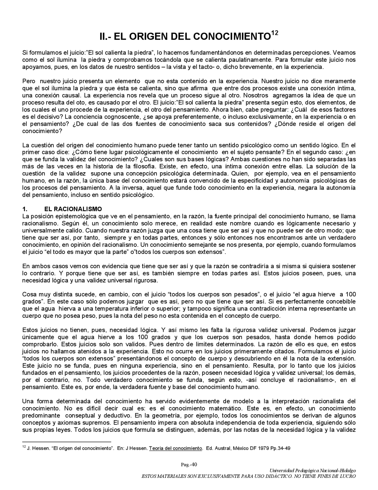 Origen del conocimiento | Guías, Proyectos, Investigaciones de ...