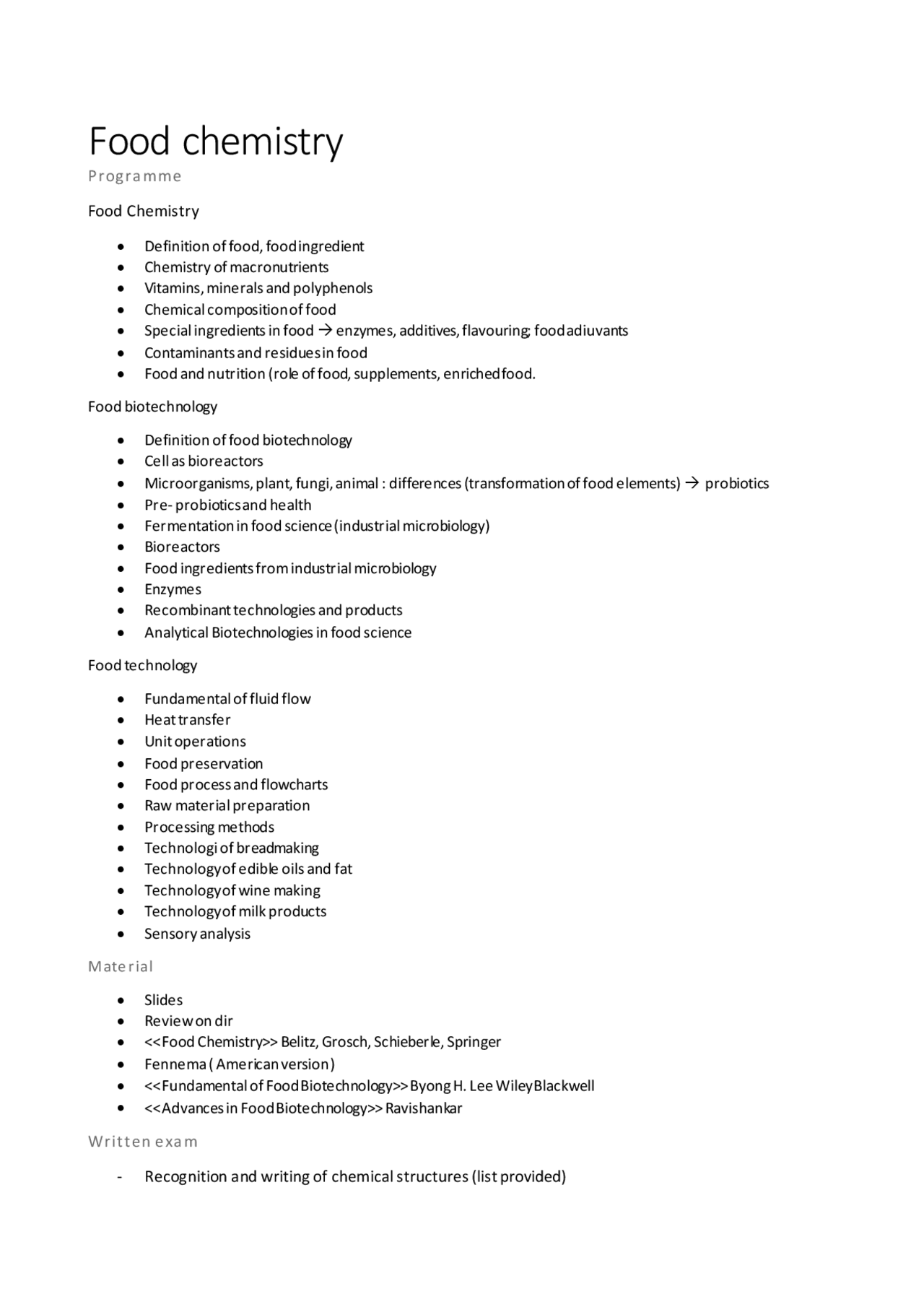 Food Chemistry: Food composition, Probiotics, Prebiotics and ...
