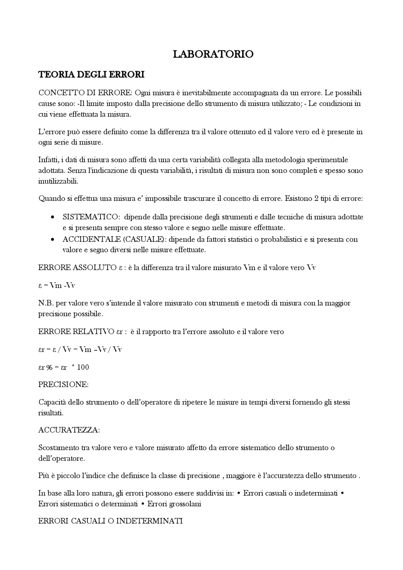 Esame Di Laboratorio I Docsity