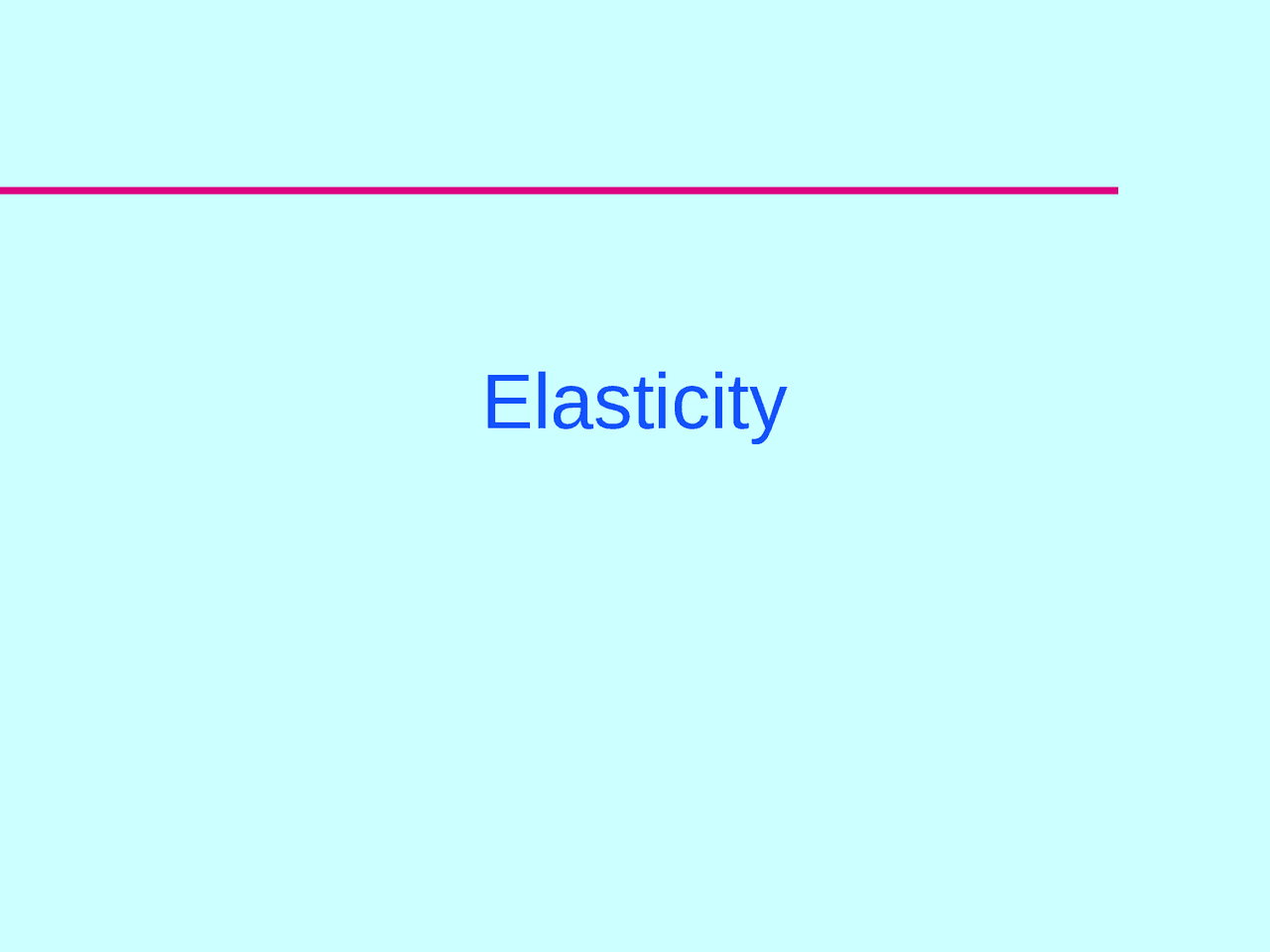 Elasticity Of Demand Docsity