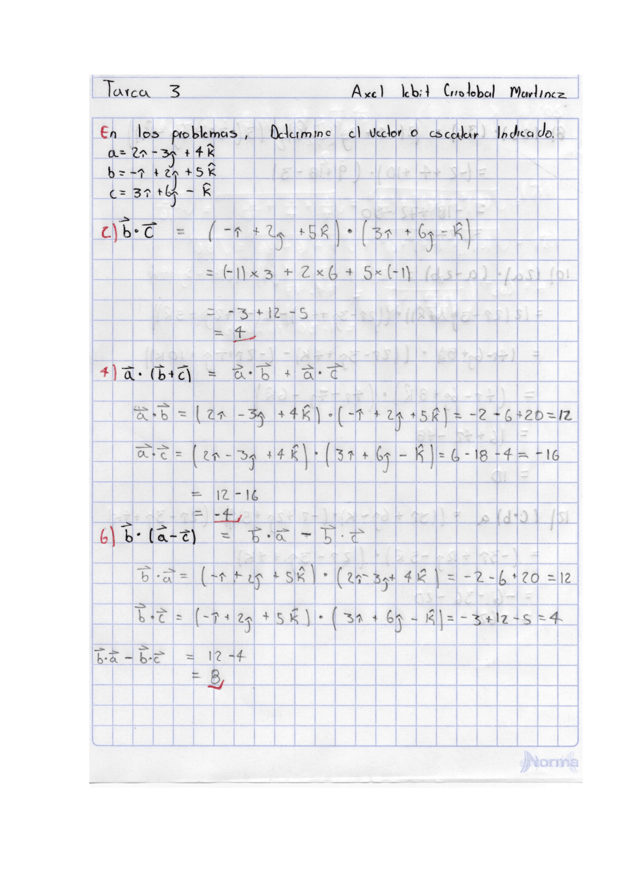 Ejercicios De Cálculo Vectorial Docsity