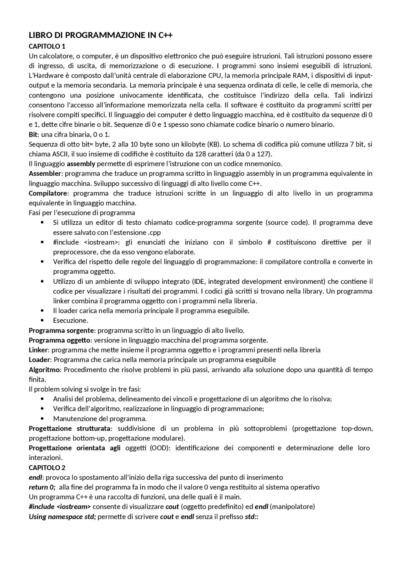 Programmazione In C Docsity