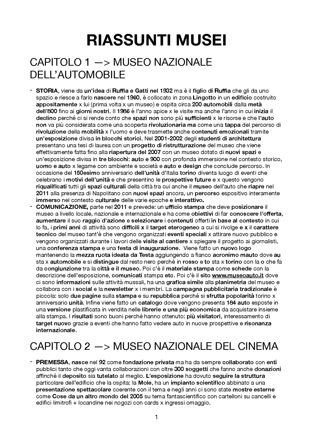Musei Di Torino Riassunto Docsity