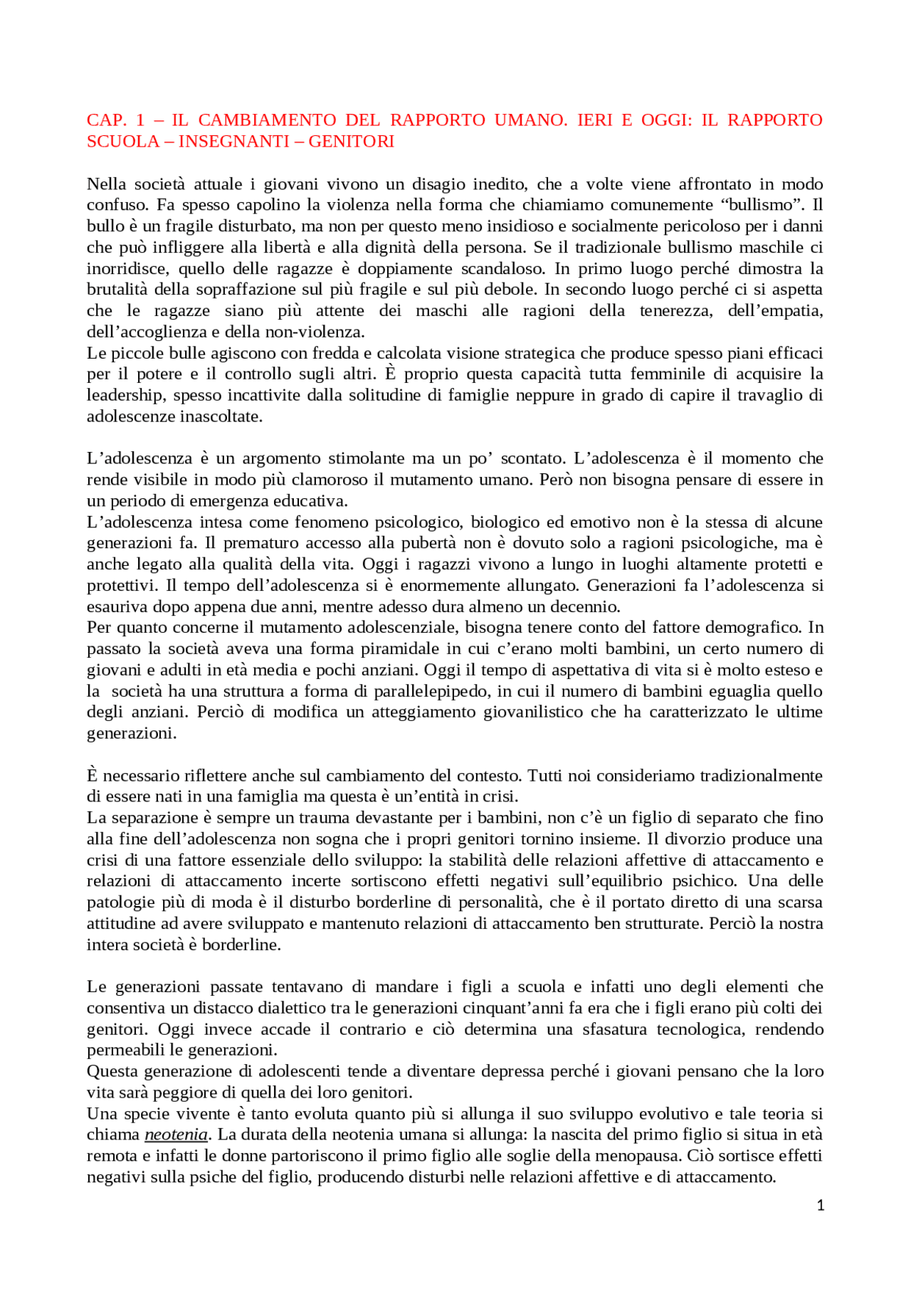 Genitori Nella Rete Del Bullismo Docsity