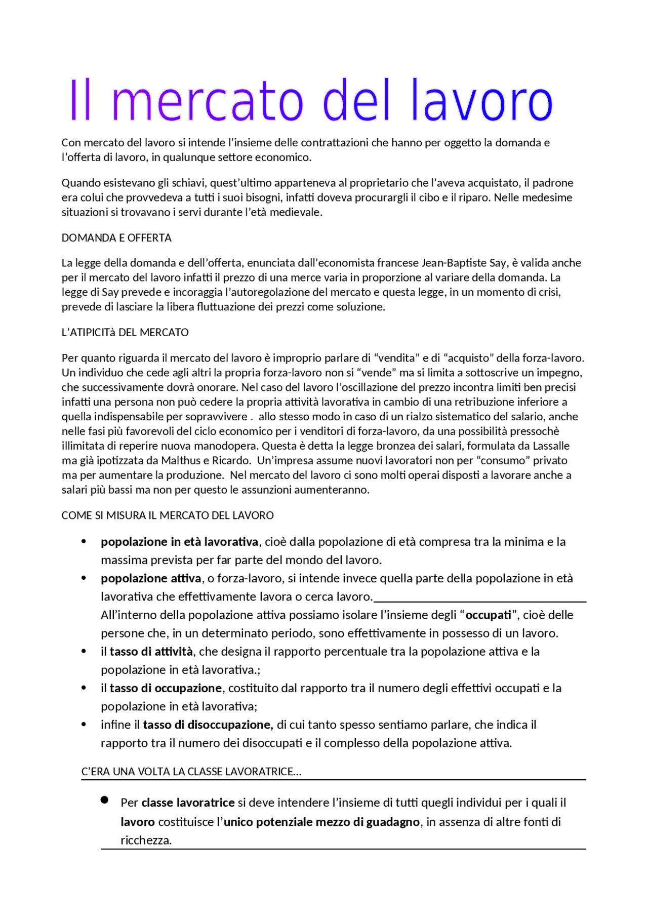 Appunti Di Scienze Umane Per La Preparazione Di Una Tesina Appunti Di